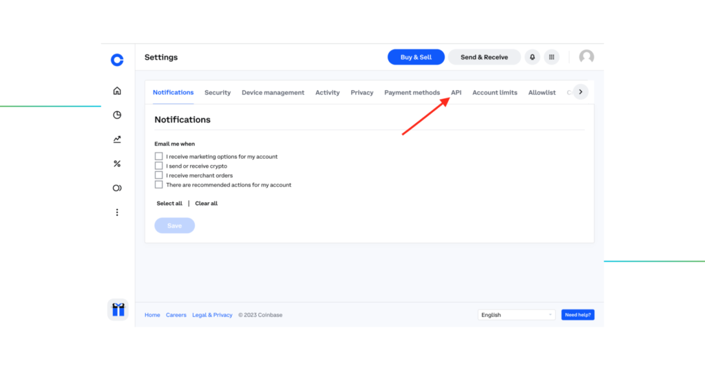 How to configure Coinbase API key and add it to Good Crypto