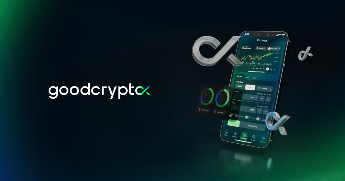 goodcryptoX: best CEX & DEX crypto trading & portfolio app
